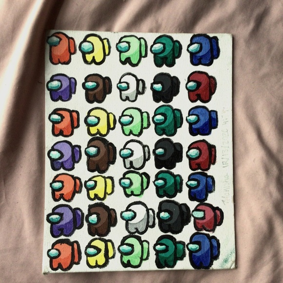 Art | Among Us Painting 8 X 1 Canvas | Poshmark